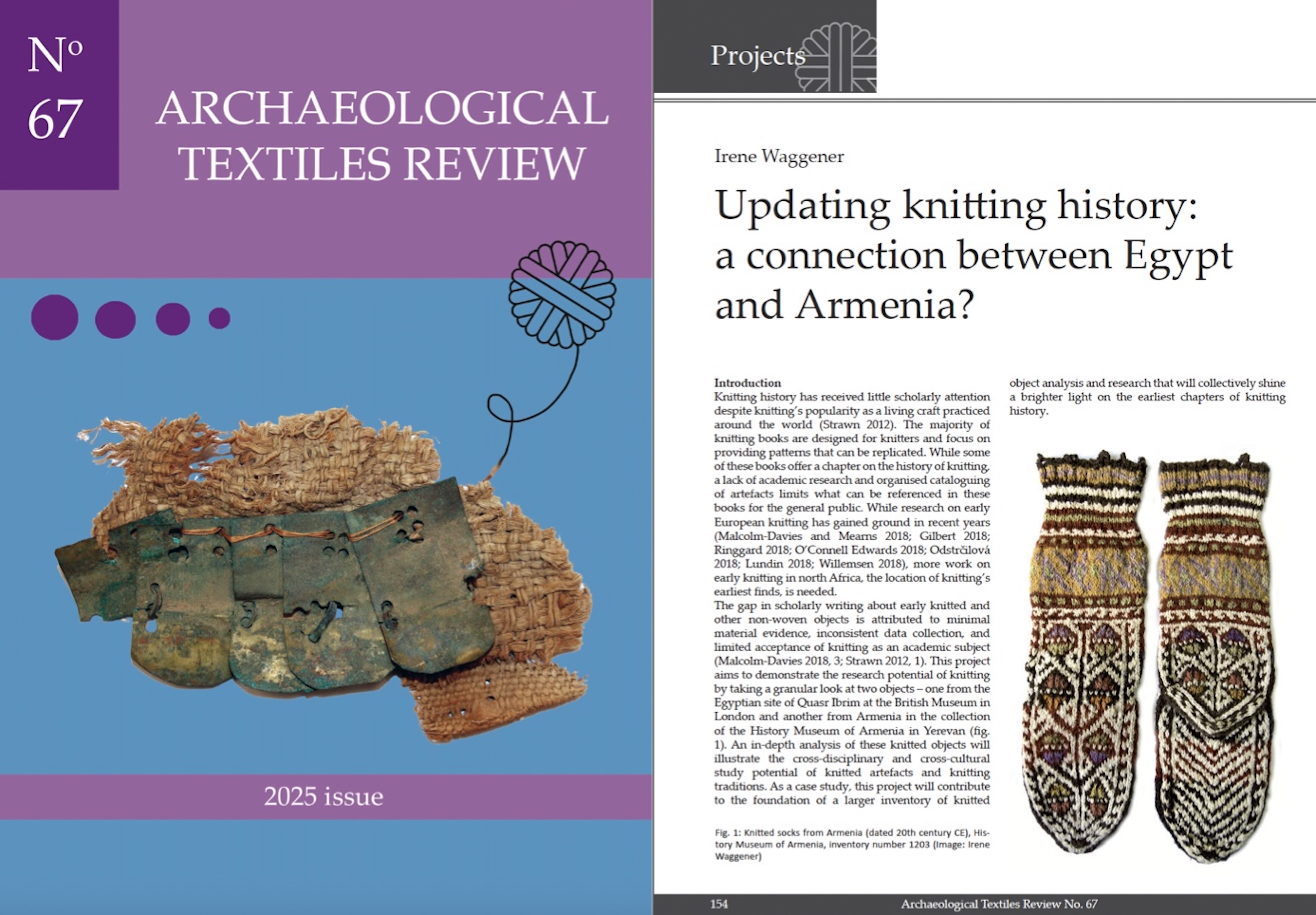 Updating Knitting History – 106 Meters from the Road